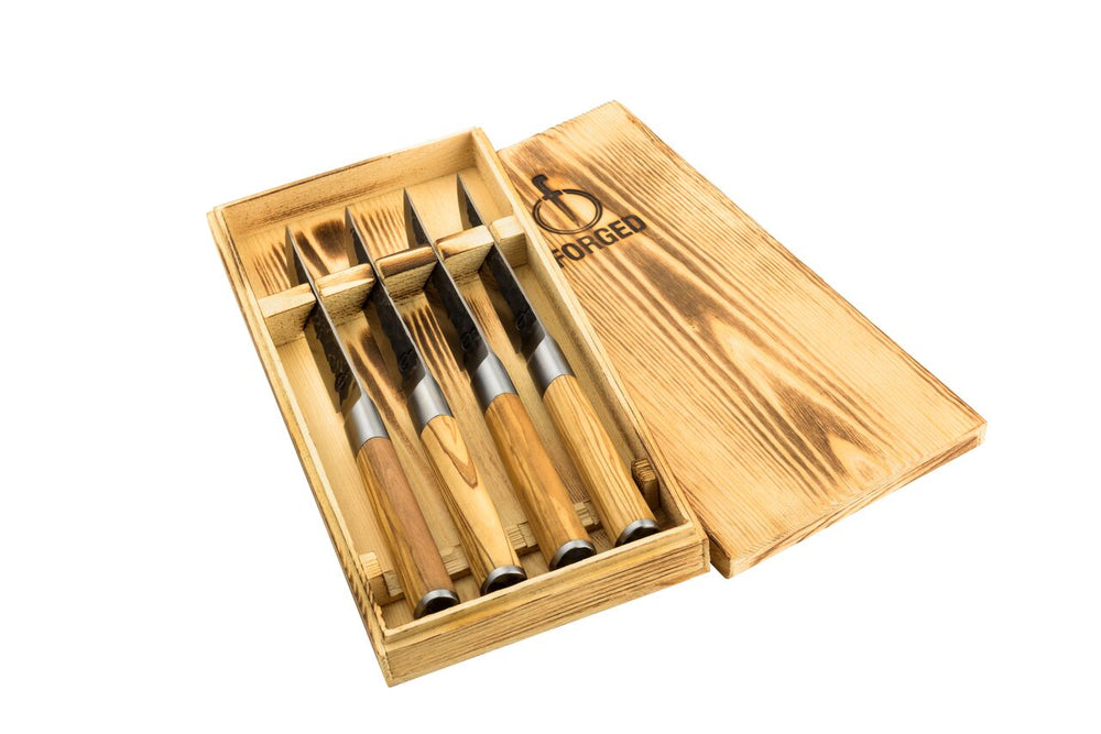 Brute Forged Steak Messenset 4 stuks – Vuurbak.